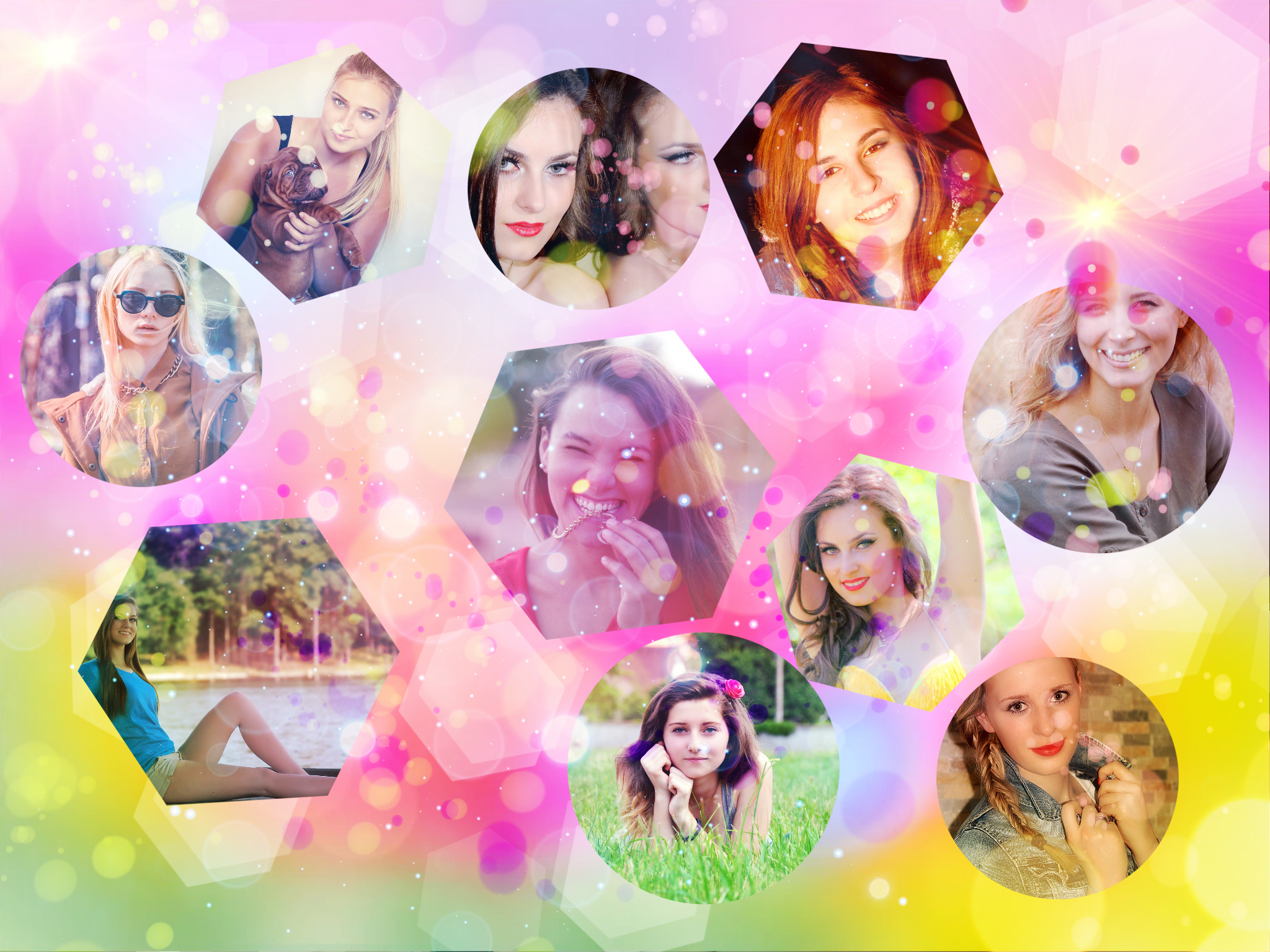 Happy Photos Collage - Abstract | Photovisi