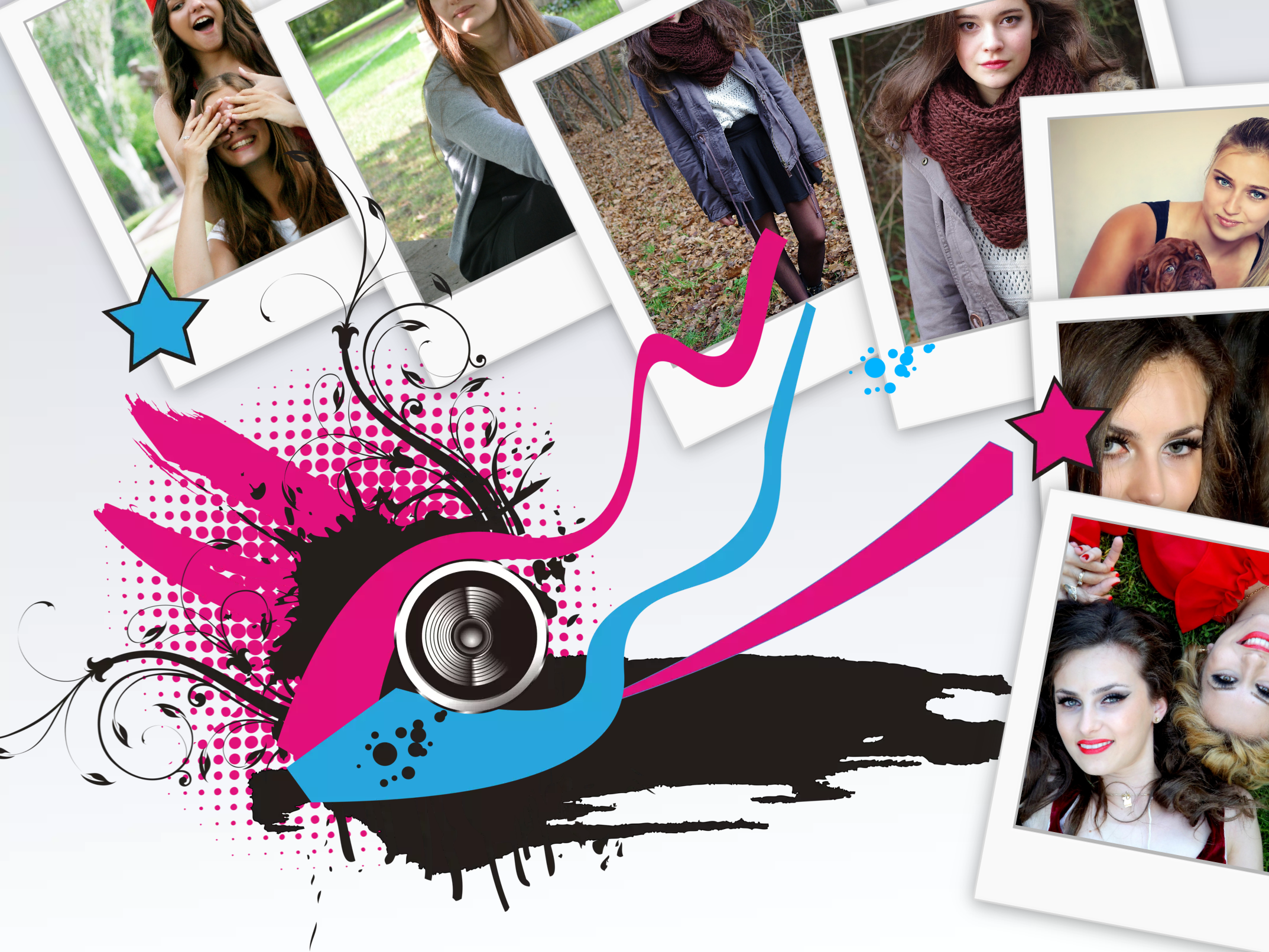 Motion and Color Collage - Girly | Photovisi