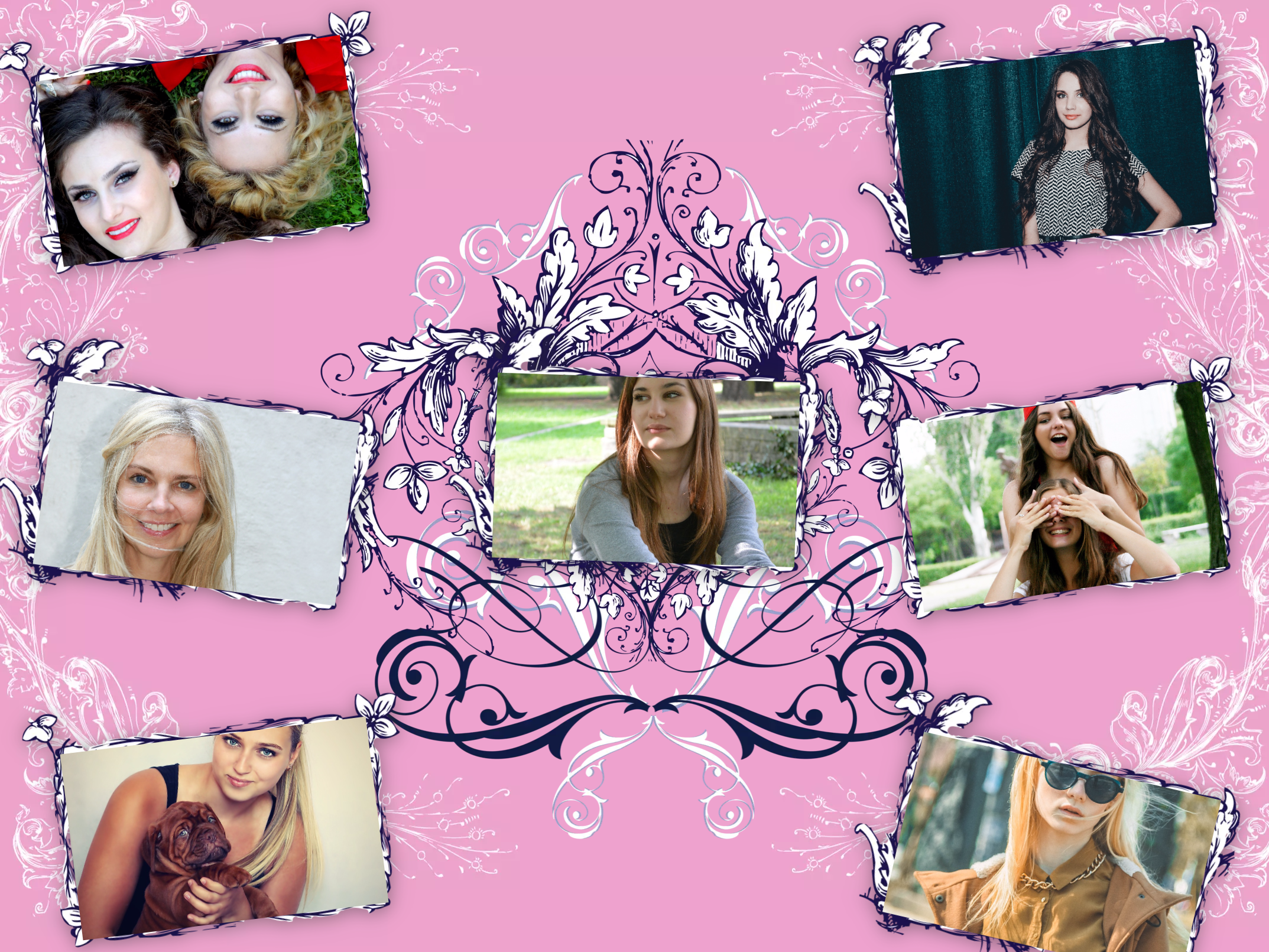 Pink Kingdom Collage - Hand Drawn | Photovisi