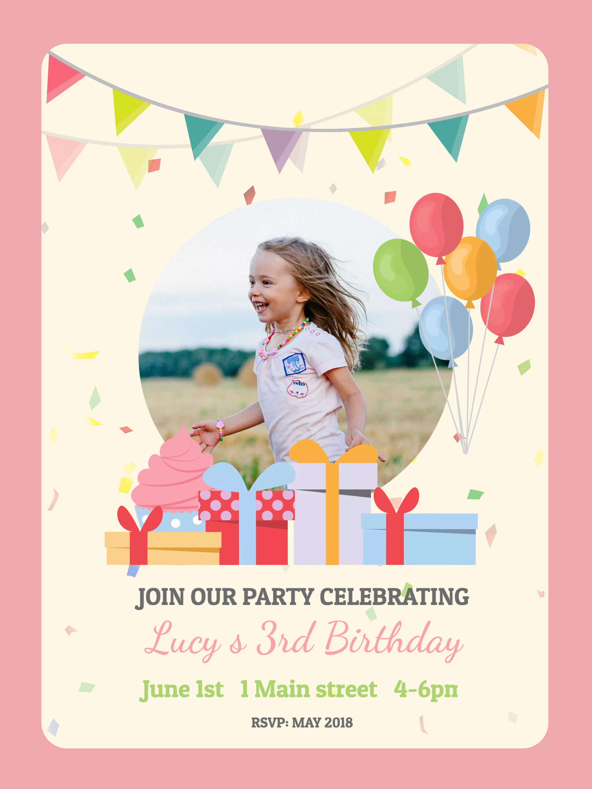 Join our party celebrating your birthday Collage - E-Cards | Photovisi
