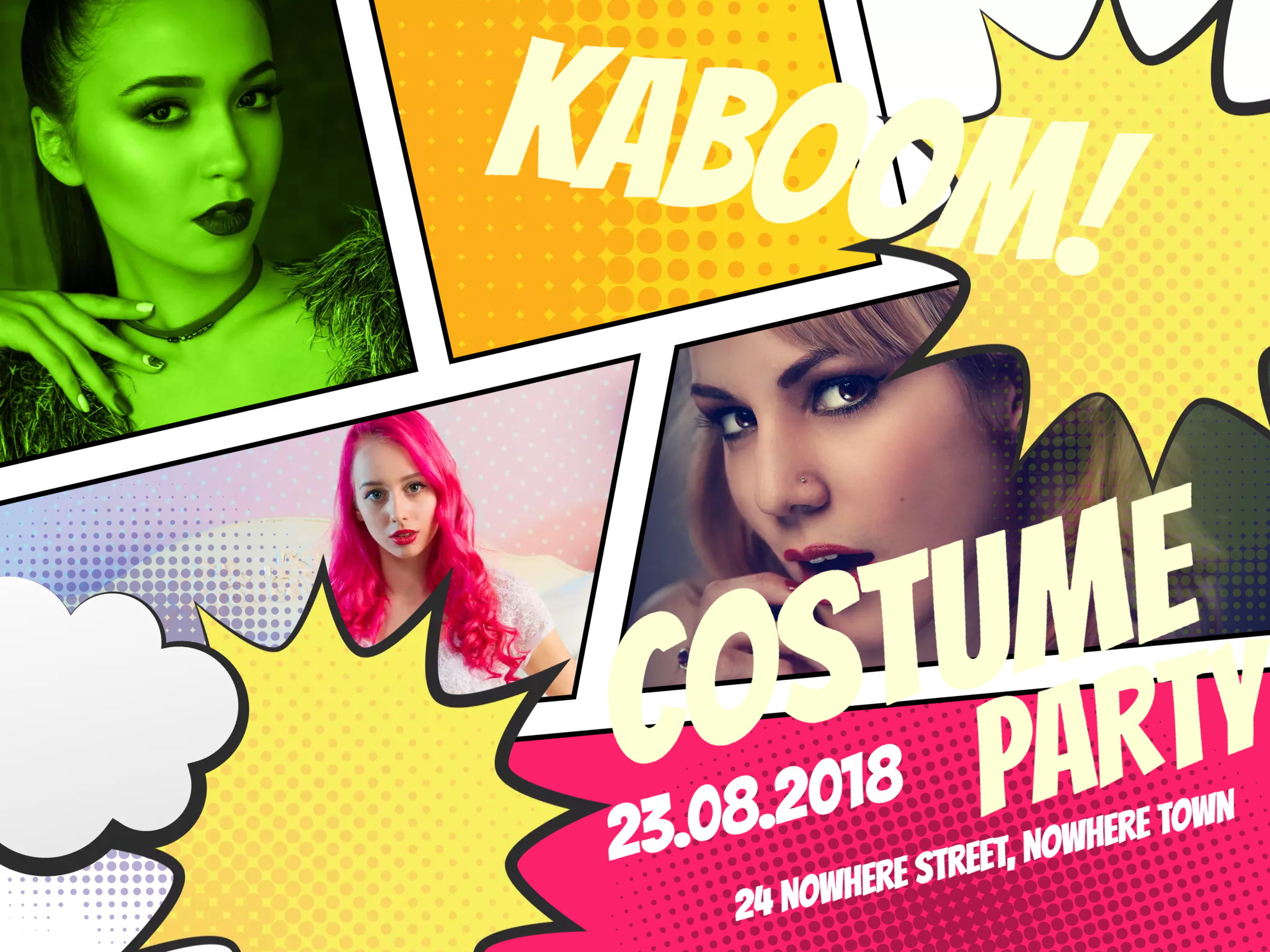 Come To My Party Collage - E-Cards | Photovisi