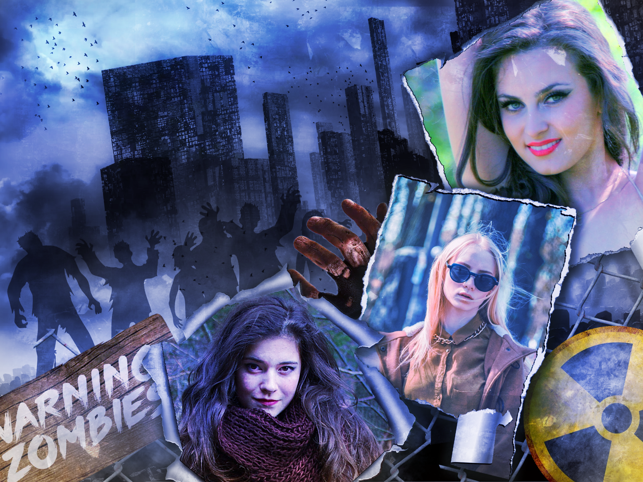 Danger! Zombies! Collage - Fun | Photovisi