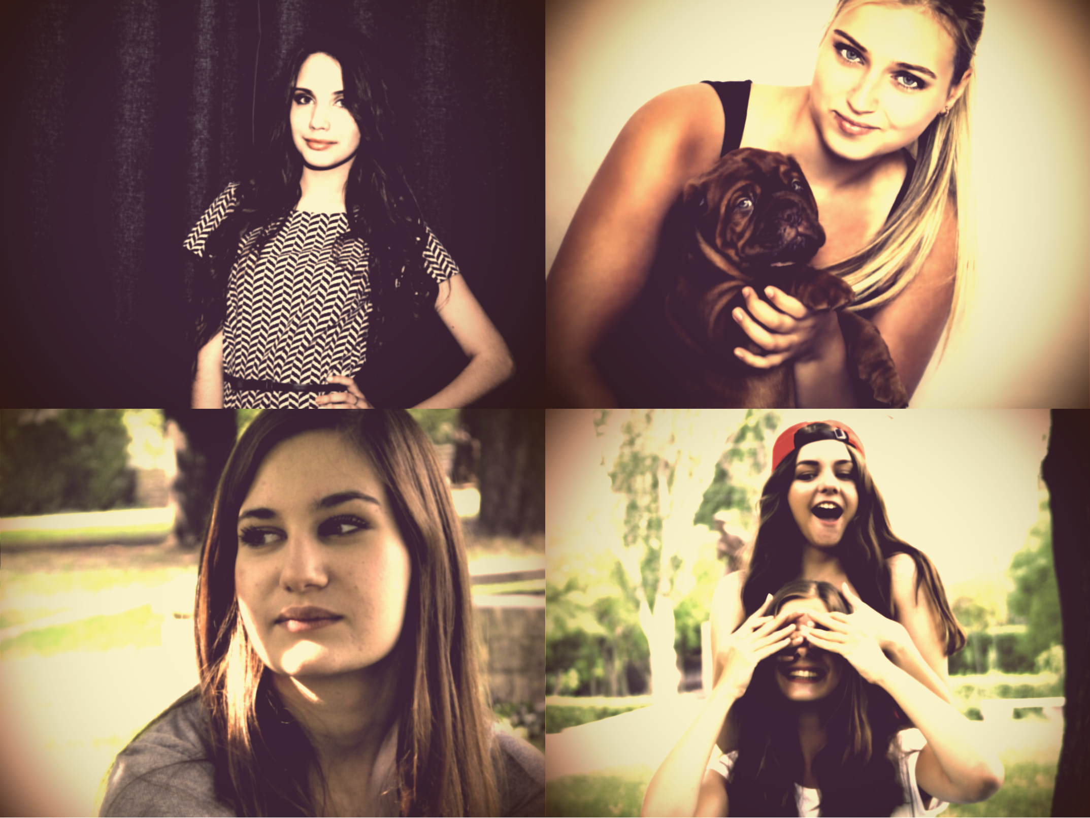 Vintage Color Block Collage - Effects | Photovisi