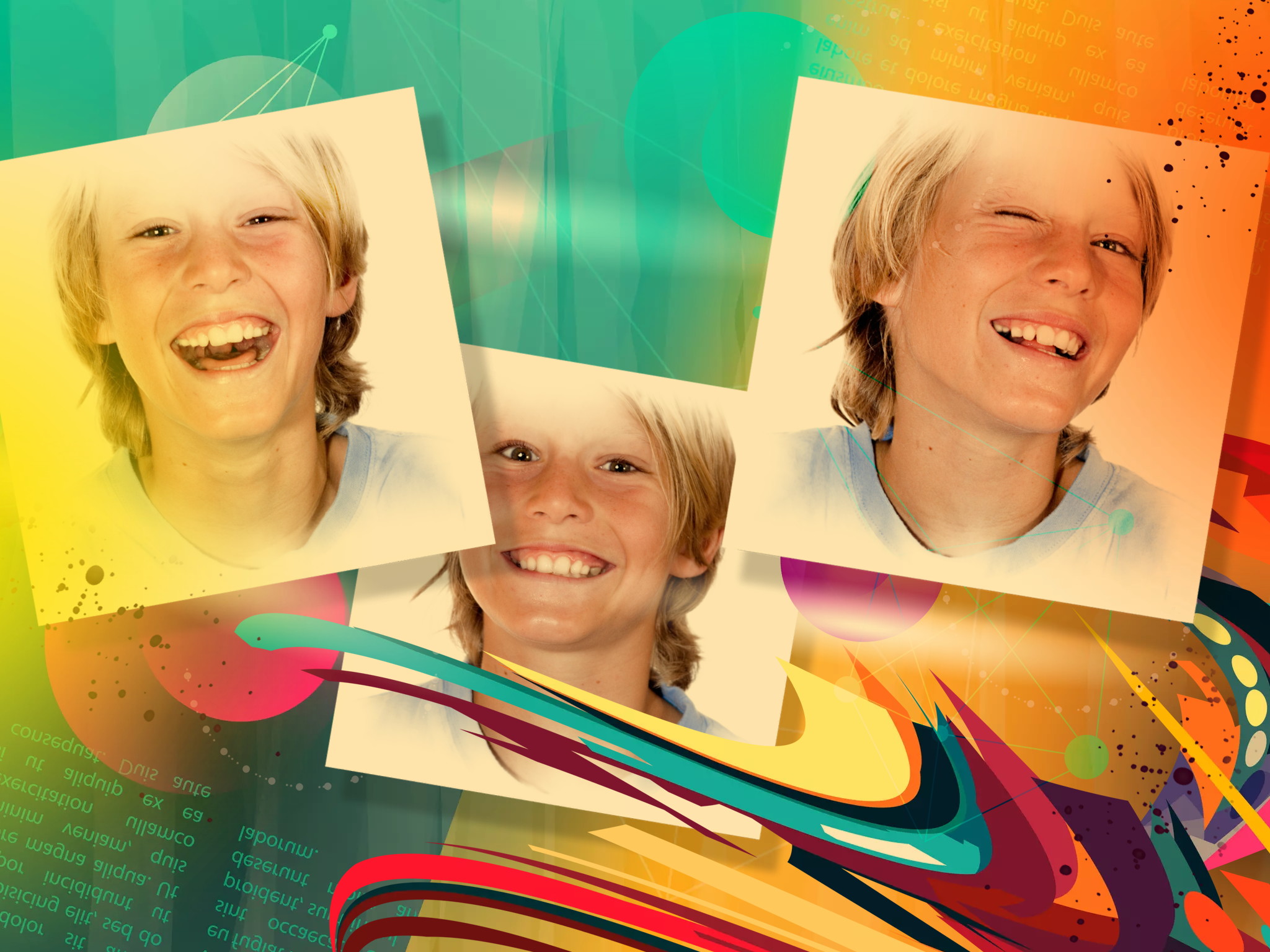 Stripes in Motion Collage - Abstract | Photovisi