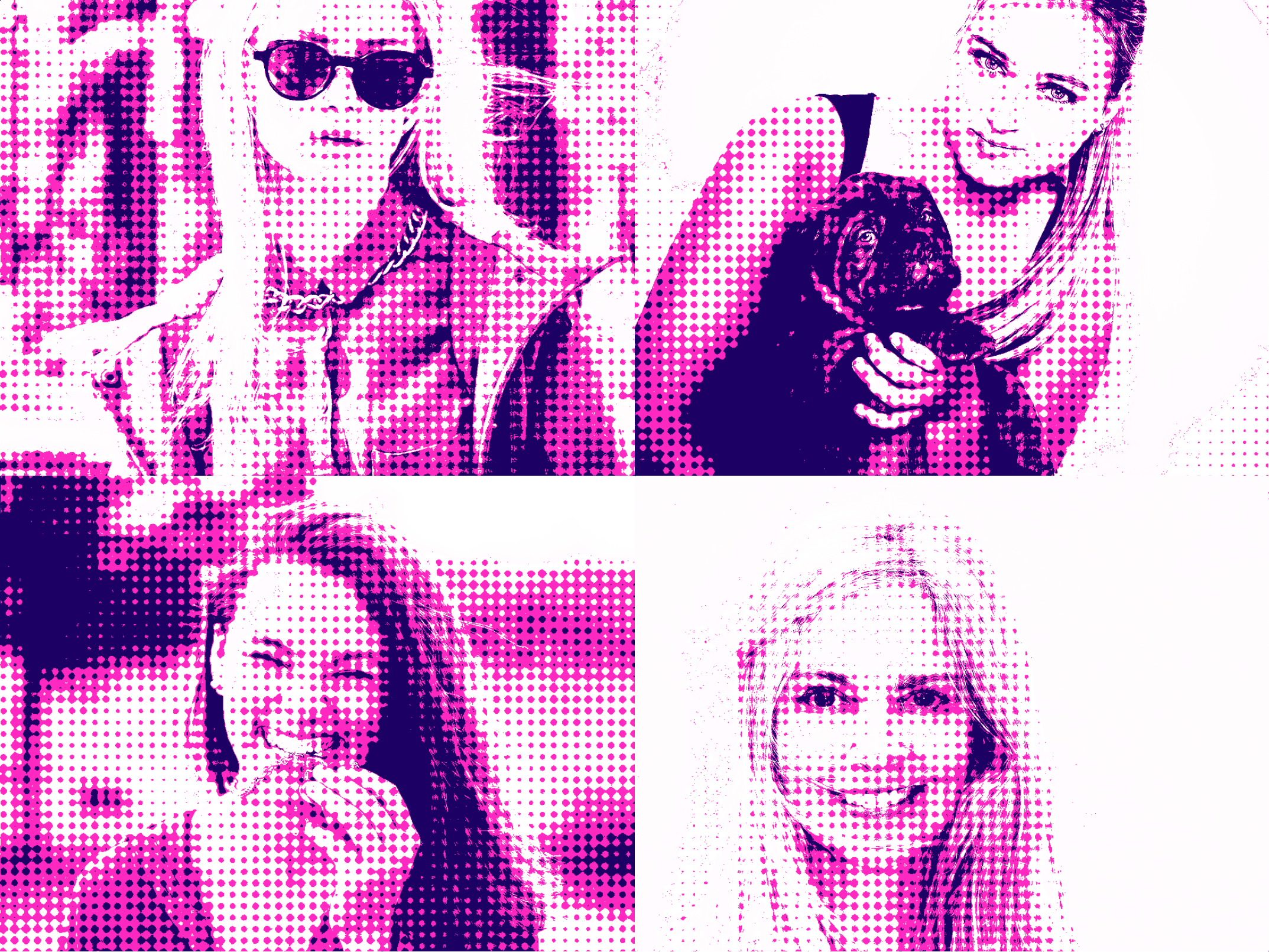 Pink Pixels Collage - Effects | Photovisi