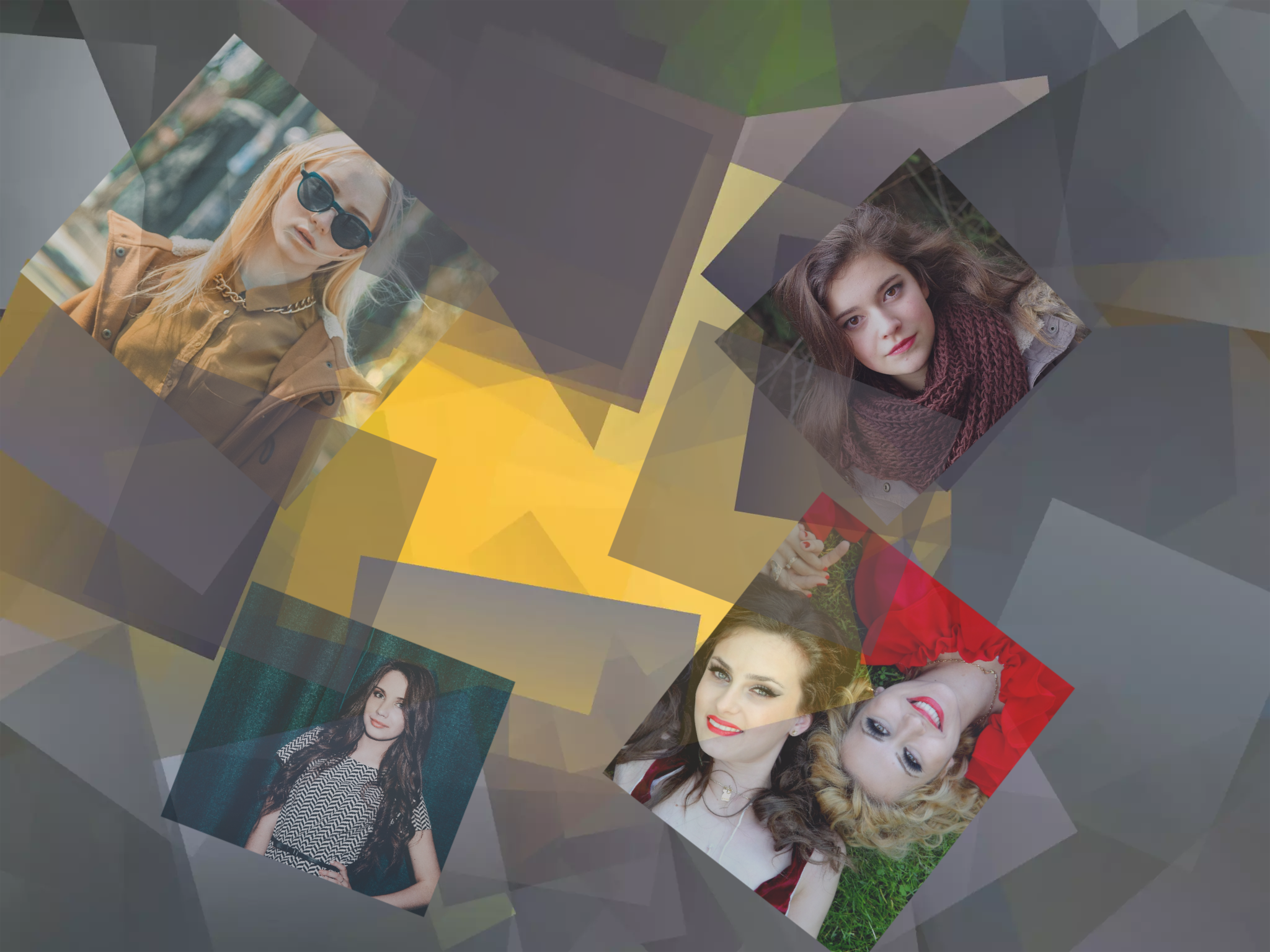 Square collage Collage - Abstract | Photovisi