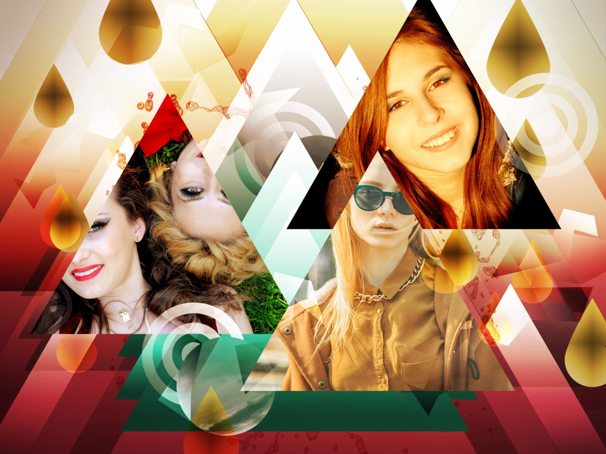 Triangular Motions Collage - Abstract | Photovisi